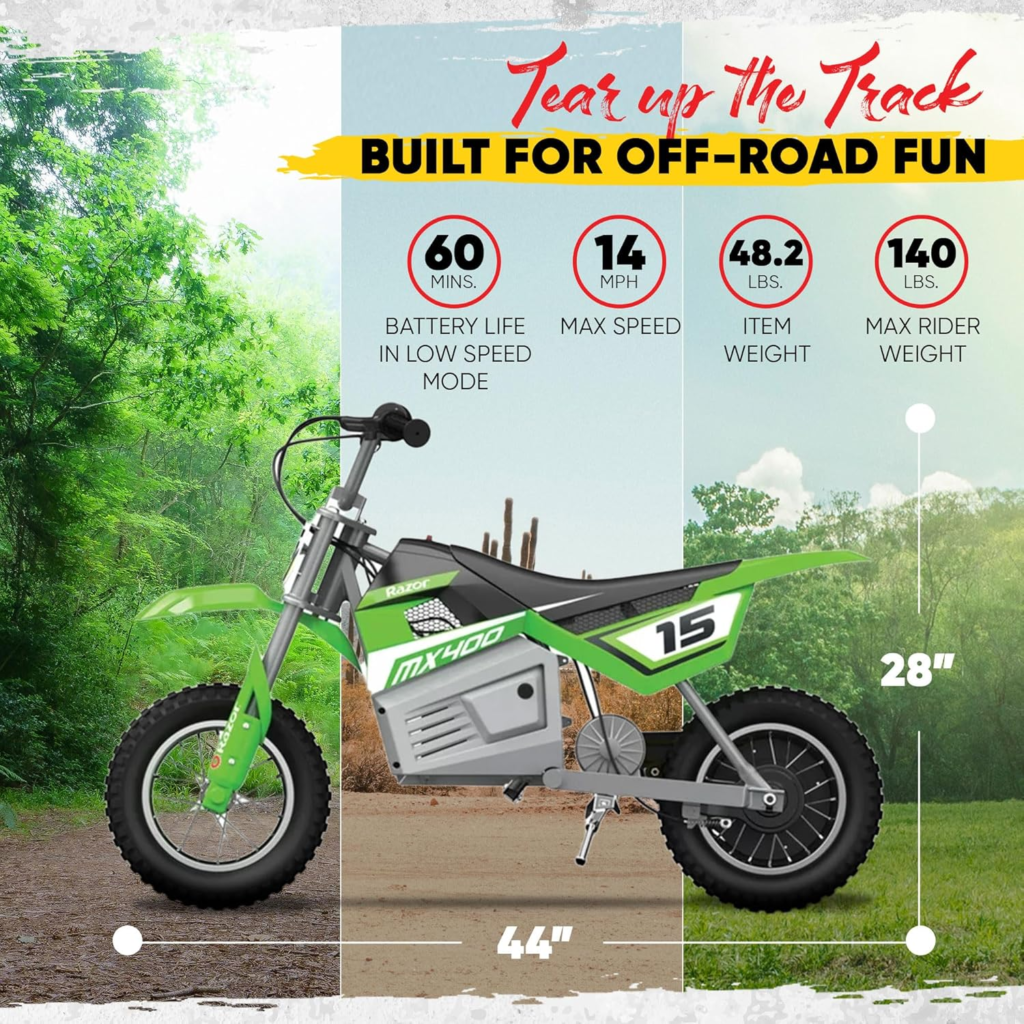 Razor MX400 Dirt Rocket Electric Dirt Bike Review